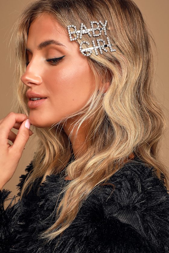 Silver Rhinestone Hair Clips- Baby Girl Hair Pins - Bobby Pin Set - Lulus
