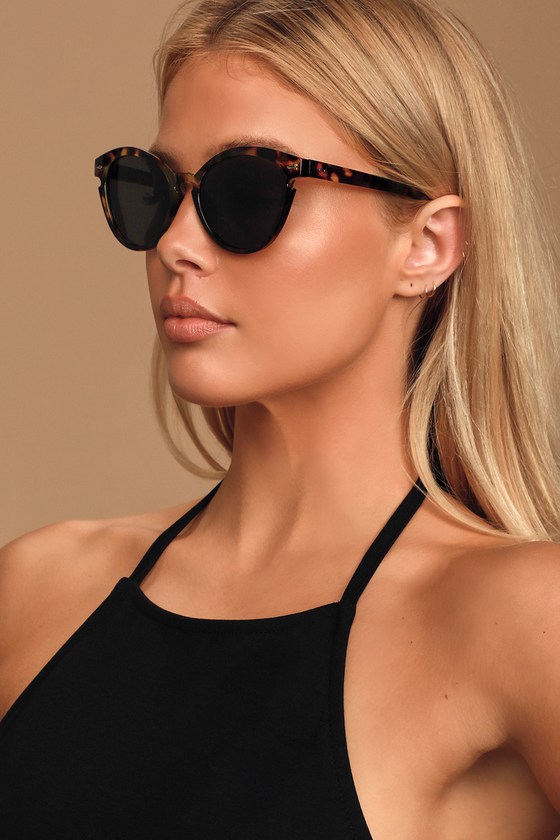Cute Tortoise Sunglasses Classic Sunnies Round Sunglasses Lulus