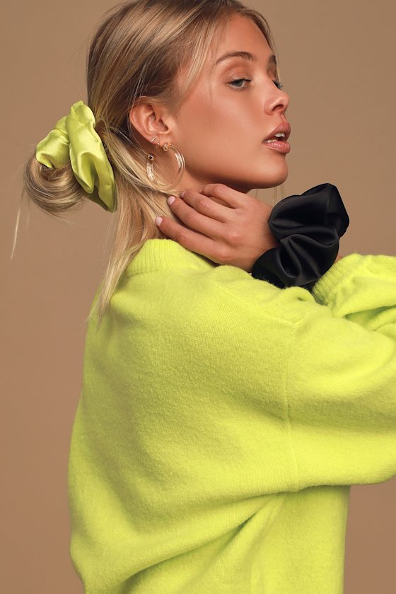 Cute Scrunchie Set - Oversized Ponytail Holders - Hair Ties - Lulus