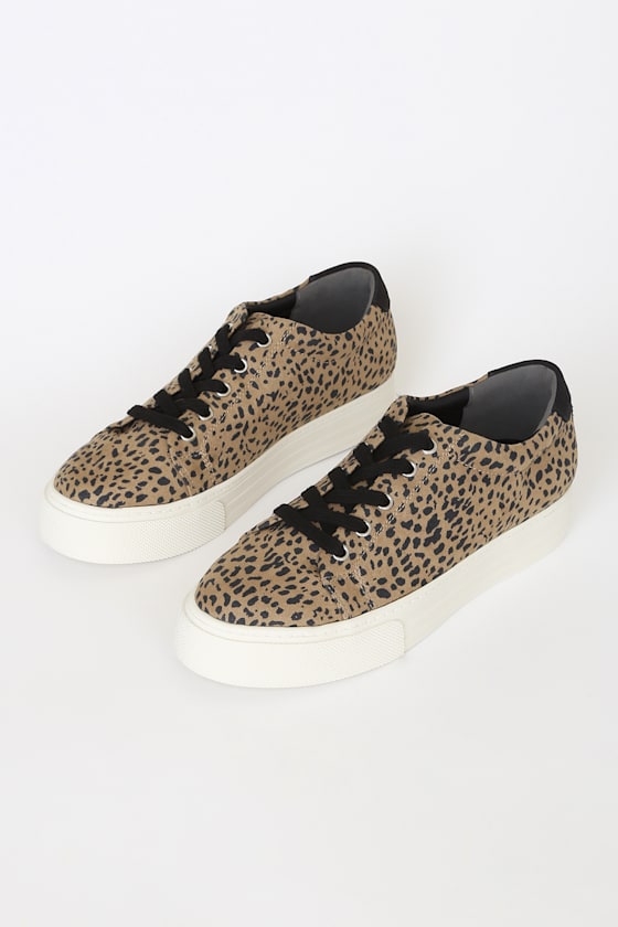 BC Footwear Support - Cheetah Sneakers - Vegan Suede Shoes - Lulus