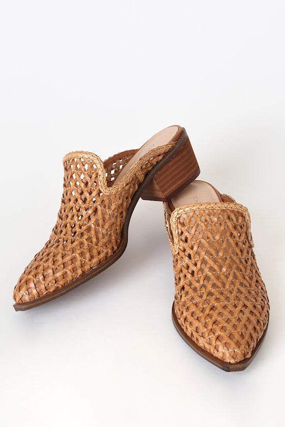 Chinese Laundry Mayflower - Woven Mules - Brown Woven Mules - Lulus