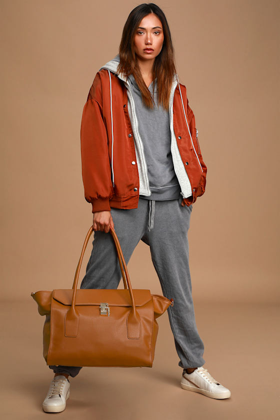Chic Tan Travel Bag - Pebbled Tote Bag - Weekender Bag - Lulus