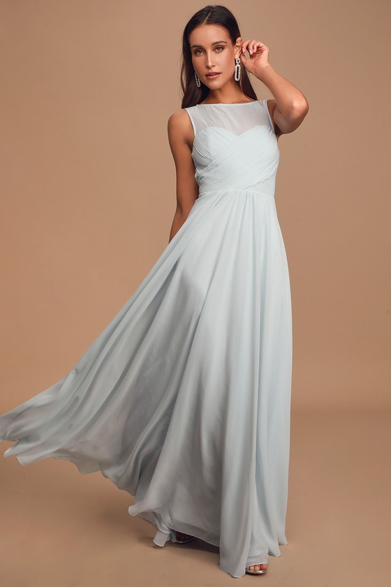 Lovely Light Blue Dress Maxi Dress Sleeveless Maxi Dress Lulus