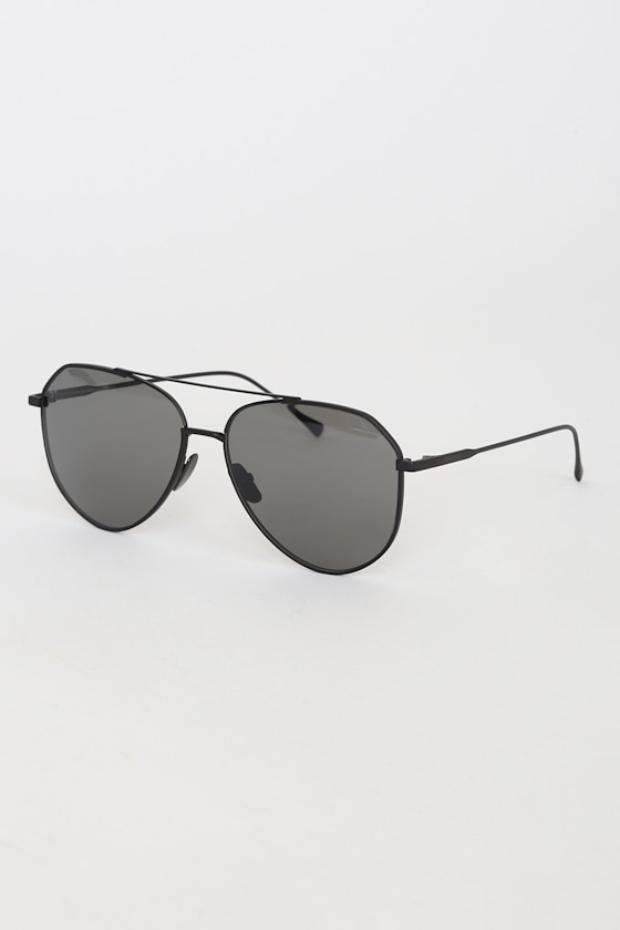 DIFF Charitable Eyewear Dash - Matte Black Aviators - Sunglasses - Lulus