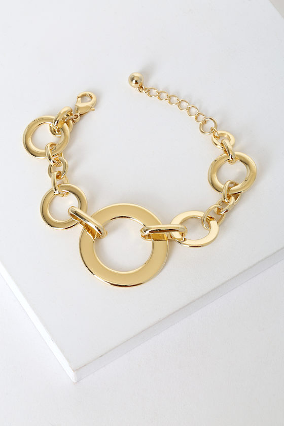 Chic Gold Chain Bracelet - Link Bracelet - Gold Bracelet - Lulus
