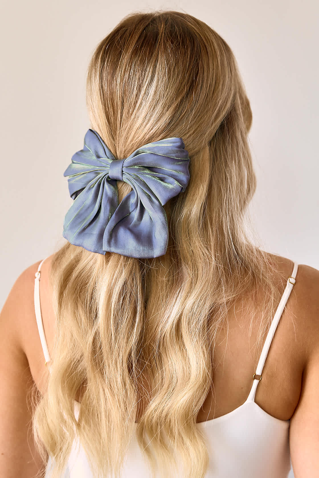Cute Blue Bow Hair Clip - Oversized Bow Hair Clip - Bow Barrette - Lulus