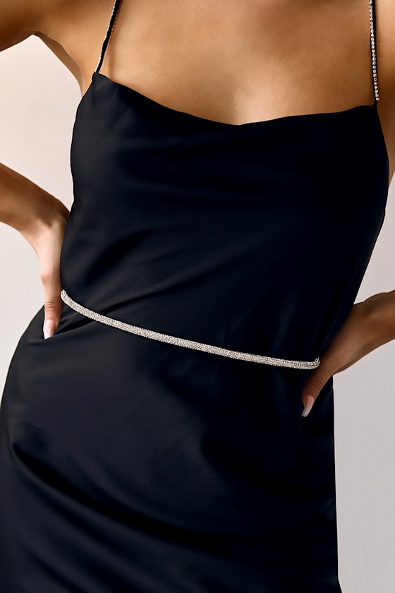 Stunning Silver Rhinestone Belt - Rhinestone Rope Belt - Lulus