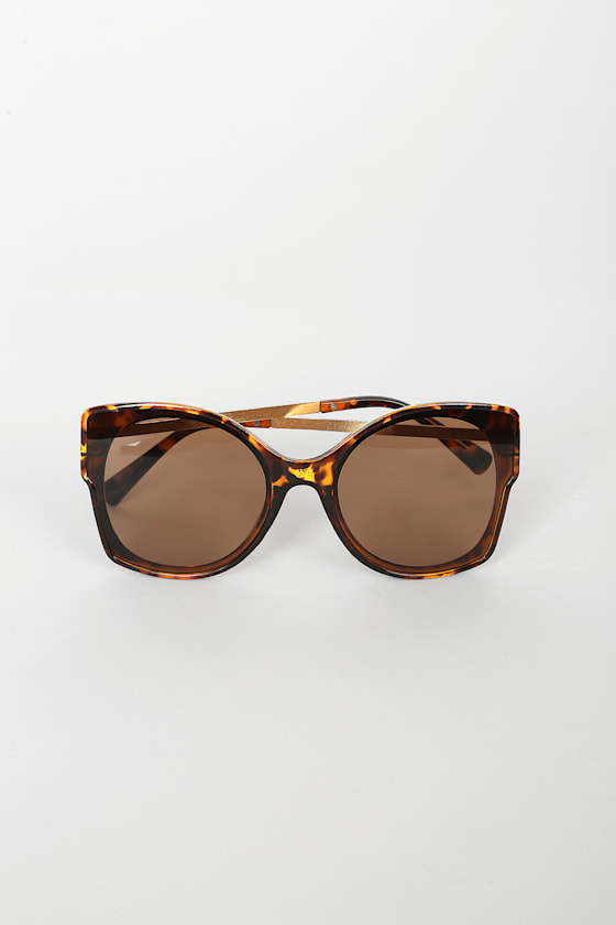 Brown Sunglasses - Tortoise Sunglasses - Oversized Sunglasses