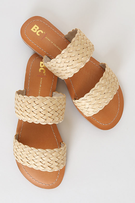 BC Footwear Perfectly Crafted - Woven Slides - Vegan Sandals