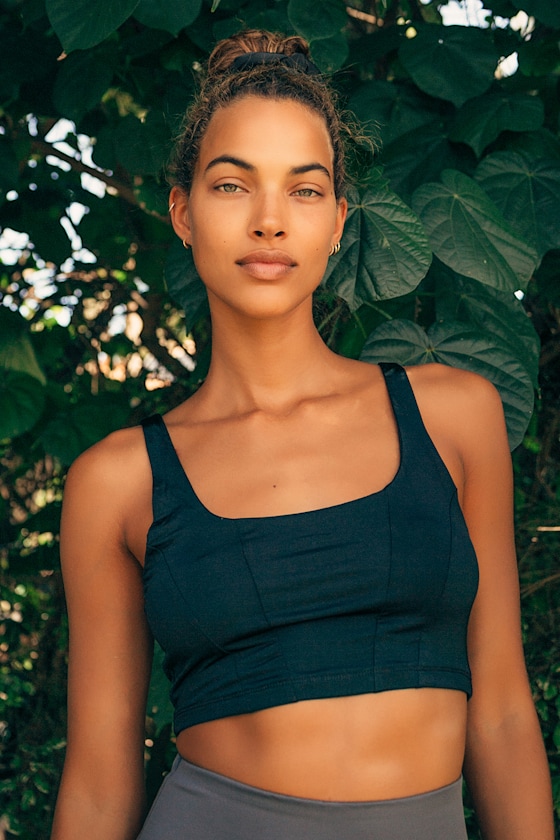 Free People So Radiant Brami - Black Bralette - Longline Bralette - Lulus