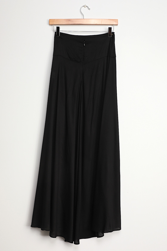 Oneil Ambrosio Skirt High Low Skirt Maxi Skirt Black Skirt