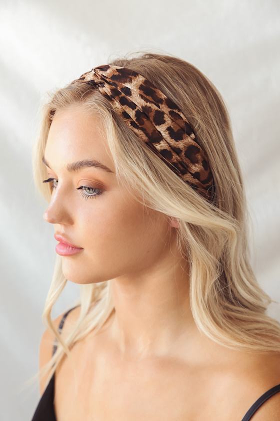 Leopard Print Headband - Twisted Headband - Knotted Headbannd - Lulus