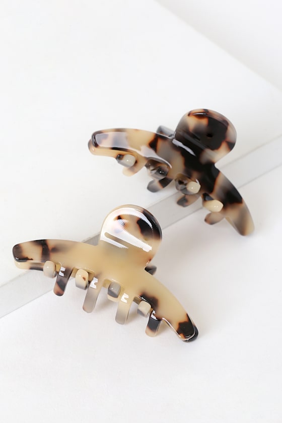 Tortoise Hair Clips - Acetate Hair Clip Set - Claw Hair Clips - Lulus