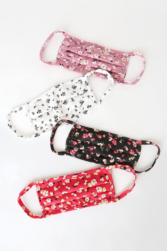 Floral Face Masks - Face Mask Set - Reusable Face Masks - 4 Pack - Lulus