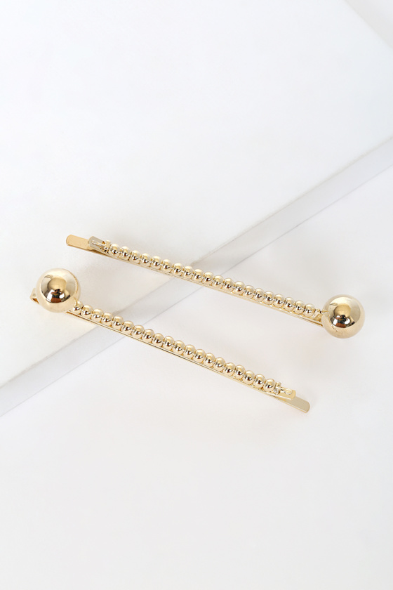 Gold Hair Pin Set - Chic Gold Bobby Pins - Gold Hair Clips - Lulus