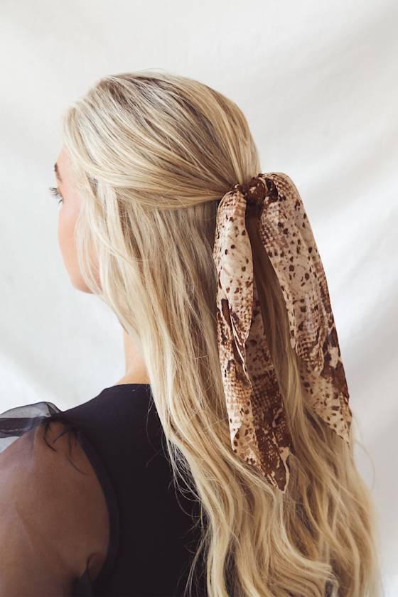 Multi Print Ponytail Holder Set - Ponytail Set - Hair Scarf - Lulus