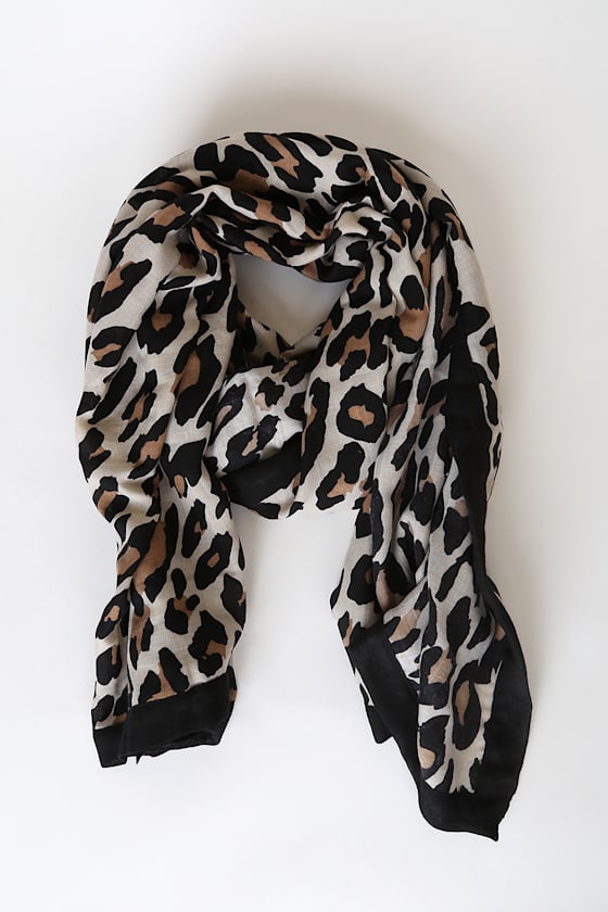 Cream Cheetah Print Scarf - Woven Scarf - Leopard Print Scarf - Lulus