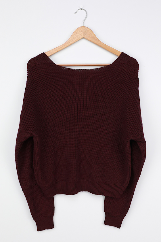 Trendy Purple Sweater - Cozy Sweater Top - Long Sleeve Knit Top - Lulus
