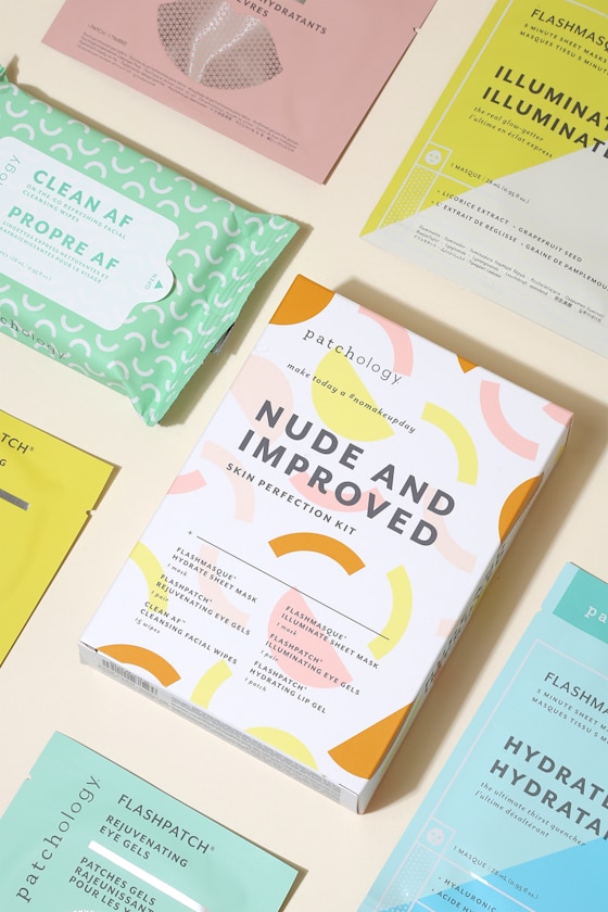 Patchology Nude and Improved Skin Perfection Kit - Face Mask Set - Lulus