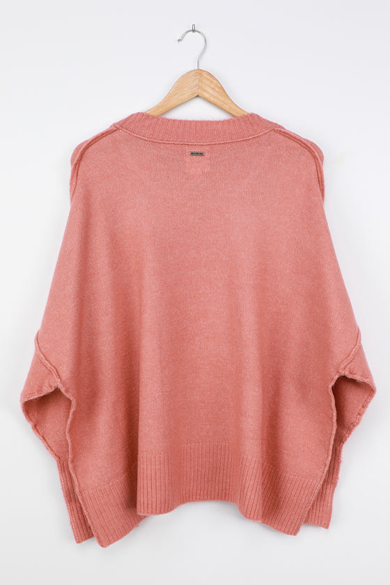 Billabong Endless Days - Dusty Rose Knit Sweater - Oversized Top - Lulus