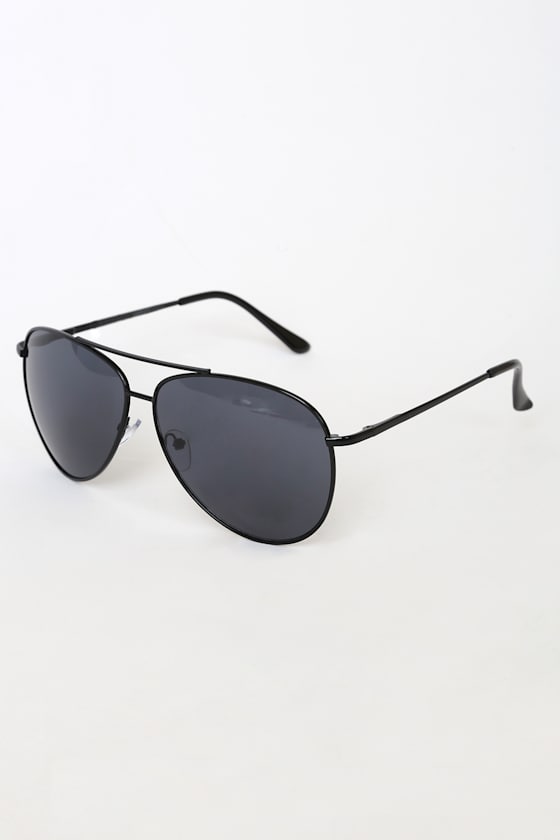 Cool Black Aviators Aviator Sunglasses Black Sunglasses Lulus