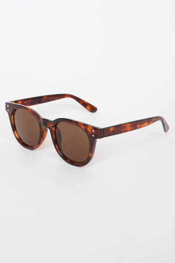 Cute Brown Sunglasses - Tortoise Sunglasses - Brown Sunnies - Lulus