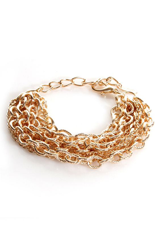 Cute Gold Bracelet - Chain Bracelet - $11.00 - Lulus