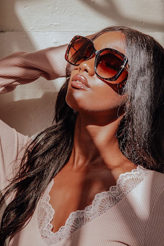 Brown Tortoise Sunglasses Brown Sunnies Oversized Sunnies Lulus