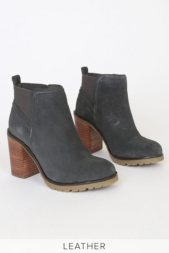 Crevo Charliee Steel Boots - Suede Ankle Boots - Leather Booties - Lulus