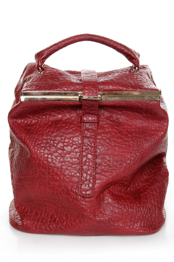 Cool Red Purse - Convertible Handbag - Vegan Leather Backpack - $42.00 ...