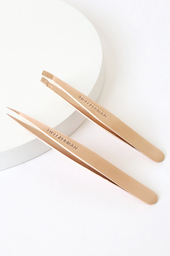 Tweezerman Petite Set - Tweezer Set - Rose Gold Tweezers - Lulus