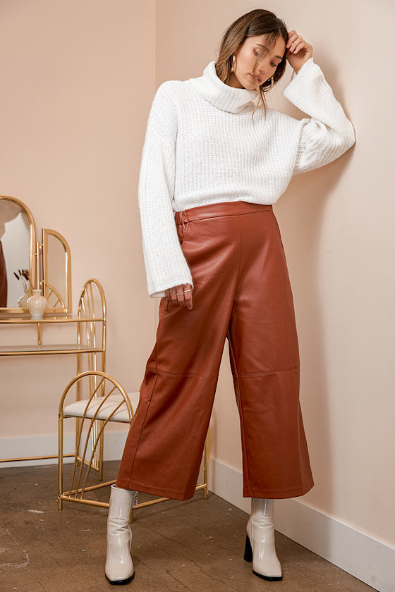 RD Style Cowl Neck - White Sweater - Oversized Sweater - Lulus