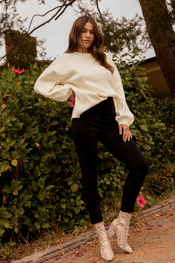 Ivory Sweater - Oversized Sweater - Tunic Sweater - Lulus