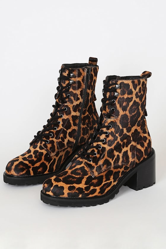 Seychelles Irresistible - Leopard Print Boots - Leather Boots - Lulus