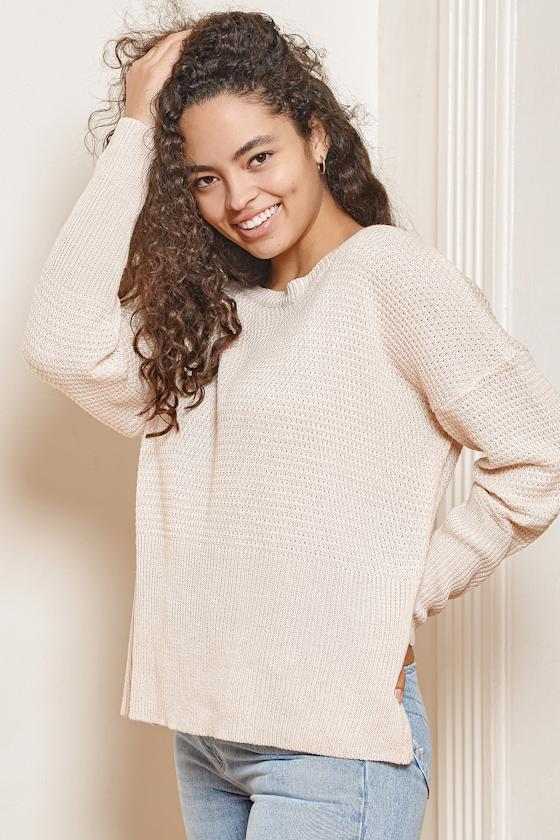 Ivory Sweater - Backless Sweater - Cross Back Sweater - Lulus