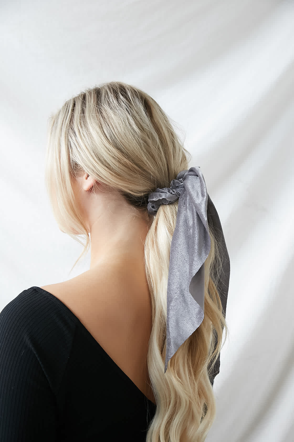 Velvet Ponytail Holder Set - Scarf Ponytail Holder Set - Lulus