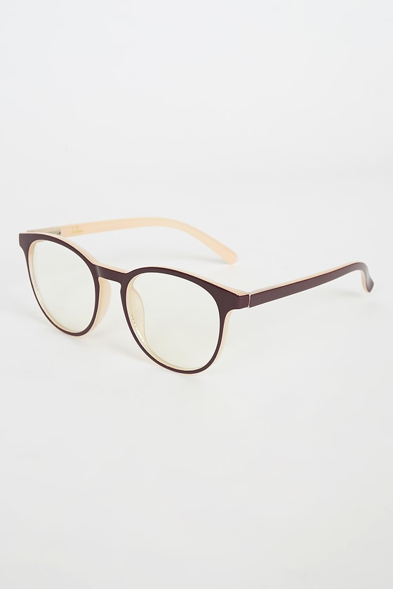 Burgundy Glasses Blue Light Glasses Round Blue Light Glasses Lulus