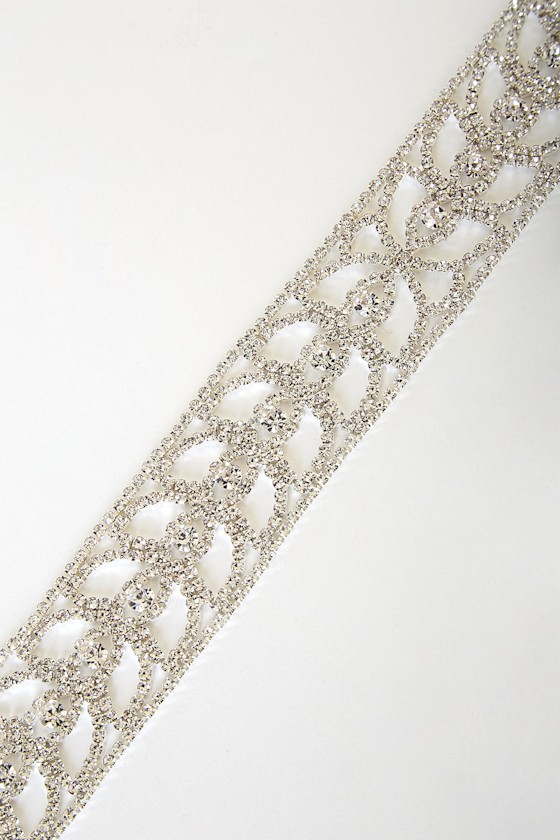 Chic Silver Belt - Rhinestone Belt - Bridal Belt - Sash Belt - Lulus