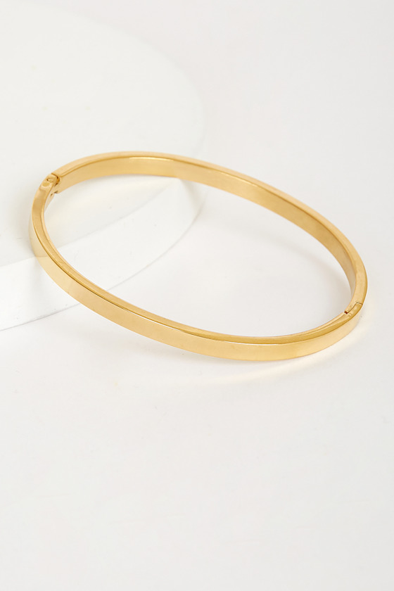 14KT Gold Bracelet - Gold Bangle Bracelet - Gold Anklet Bracelet - Lulus