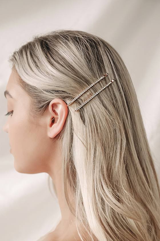 Chic Gold Hairpins - Rhinestone Hair Pin Set - Bobby Pin Set - Lulus