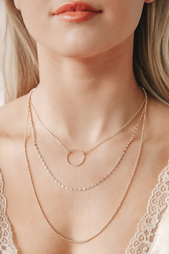 Cute Gold Necklace - Layered Necklace - Gold Chain Necklace - Lulus