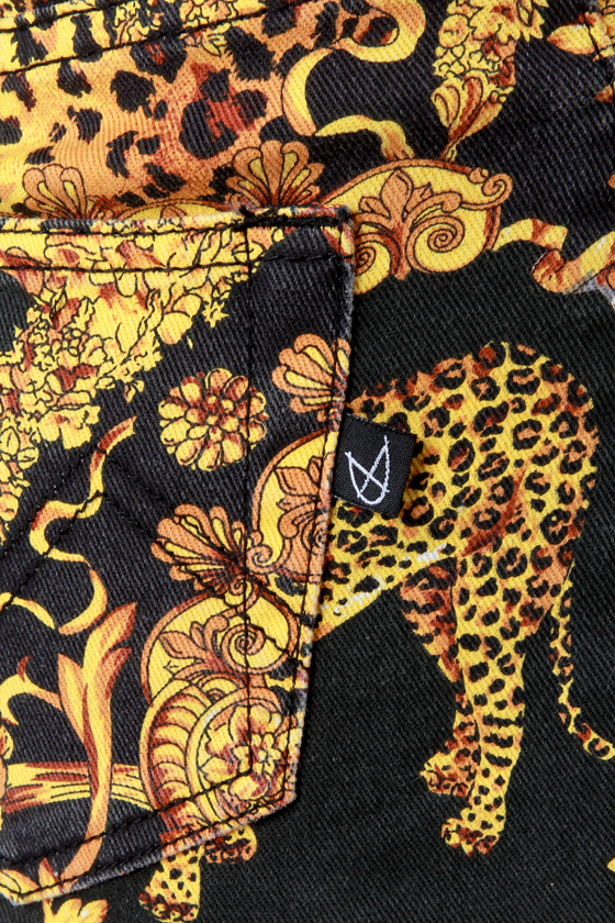 Mink Pink Outrageous Fortune Shorts - Slashed Shorts - Baroque Print ...