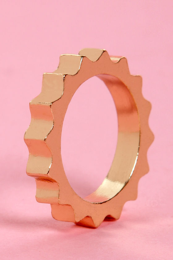 Cute Gold Ring - Cog Ring - Gear Ring - $10.00 - Lulus