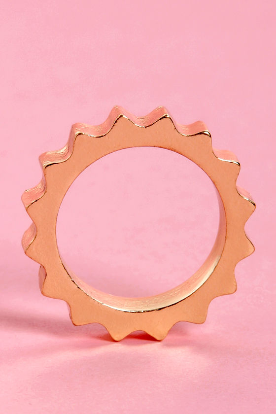 Cute Gold Ring - Cog Ring - Gear Ring - $10.00 - Lulus