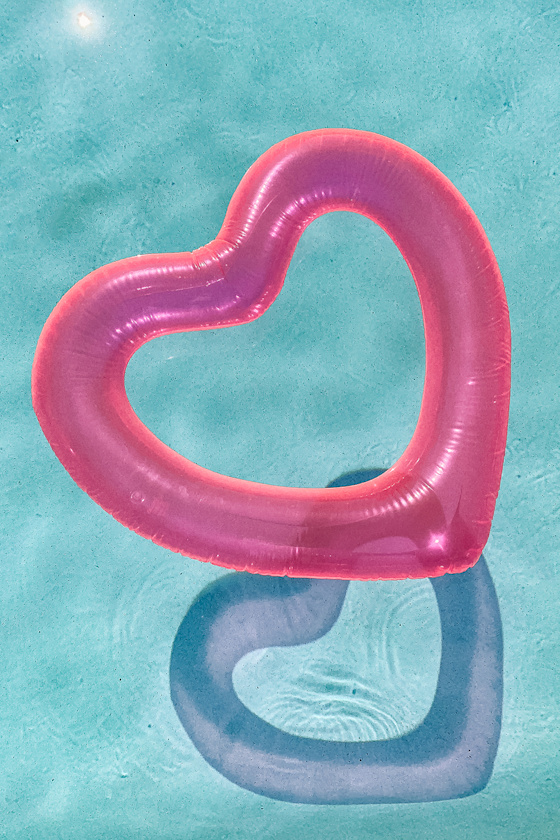 ban.do Beach, Please! Jumbo Heart Inner Tube - Heart Floatie - Lulus