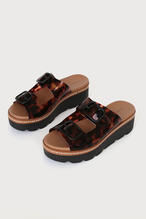 Chinese Laundry Surfs Up - Tortoise Sandals - Vinyl Sandals - Lulus