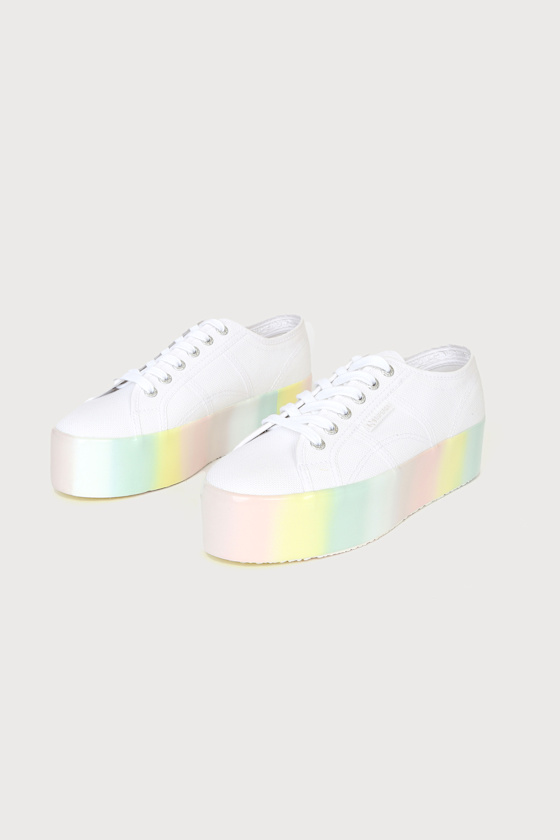 Superga 2790 Shaded Platform - Pastel Flatform Sneakers - Sneaker - Lulus
