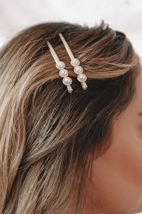 Gold Hair Pin Set - Faux Pearl Hair Pin Set - Bobby Pin Set - Lulus