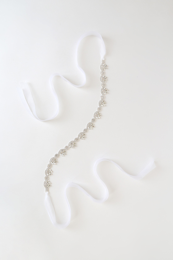 Silver Rhinestone Belt - Bridal Sash Belt - Wedding Dress Belt - Lulus