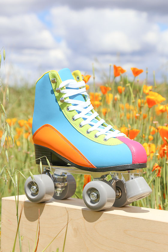 Women's Roller Skates - Rainbow Roller Skates - Quad Skates - Lulus